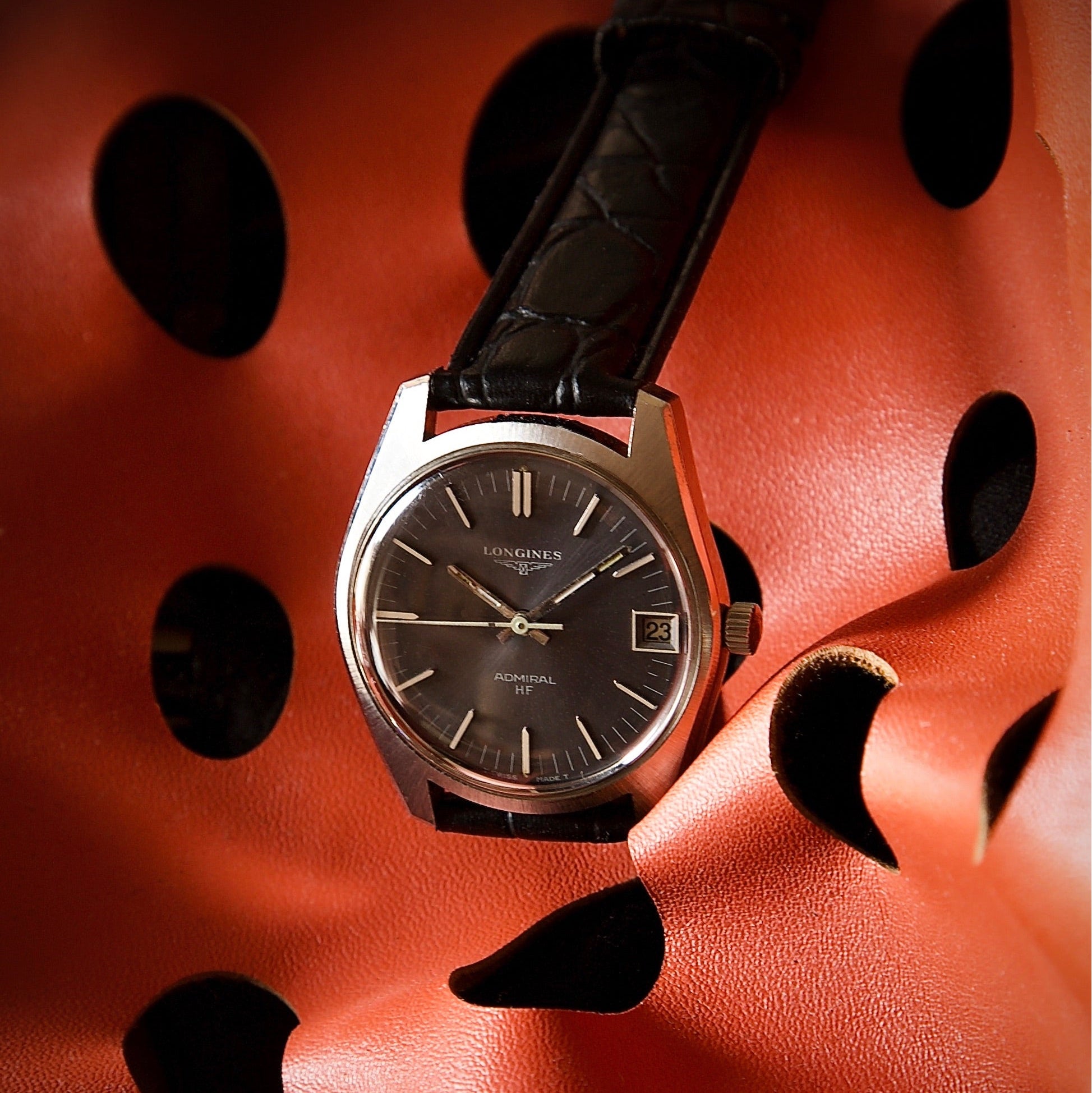 Longines Admiral HF – Esfera gris - Cuerda Manual de los Años 70 ...