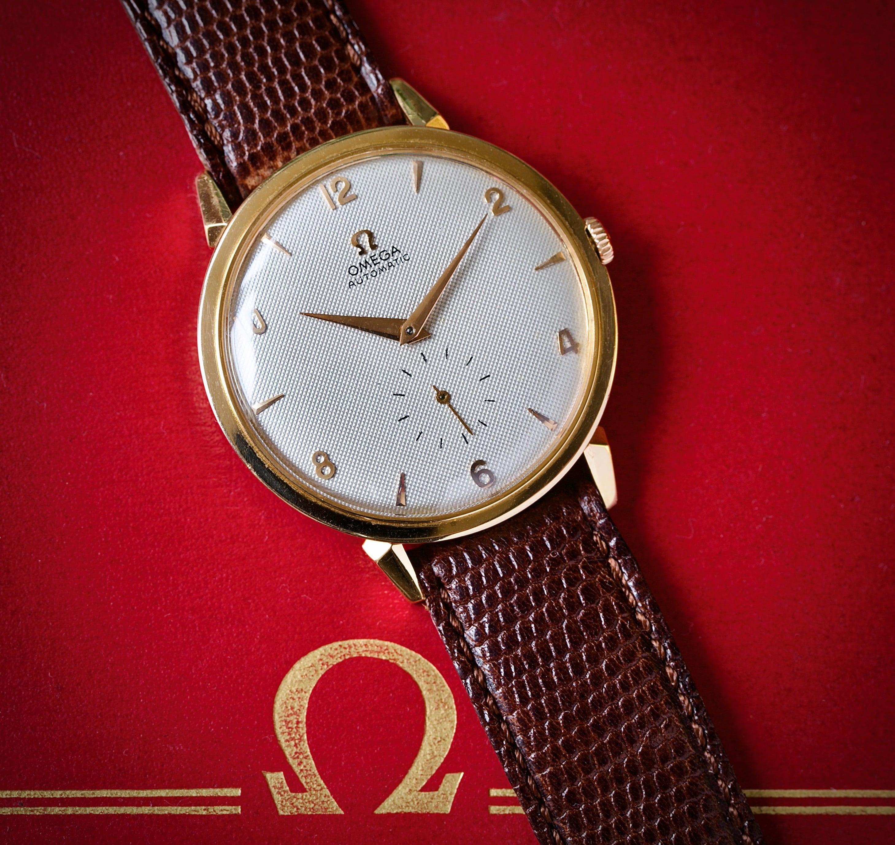 Omega Automatic 18k Rose Gold Jumbo Ref. 2714 (1952) – With Vintage Om ...